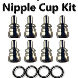 HHC Diesel ~ FORD 6.0L LeakProof Nipple Cups/Ball Tube Kit! Includes 8-LeakProof Nipple Cups and 8-Heavy Duty Viton Seals ~ F60L-8NIPPLE