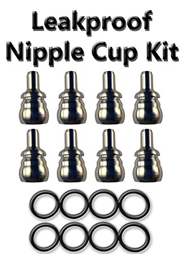 HHC Diesel ~ FORD 6.0L LeakProof Nipple Cups/Ball Tube Kit! Includes 8-LeakProof Nipple Cups and 8-Heavy Duty Viton Seals ~ F60L-8NIPPLE