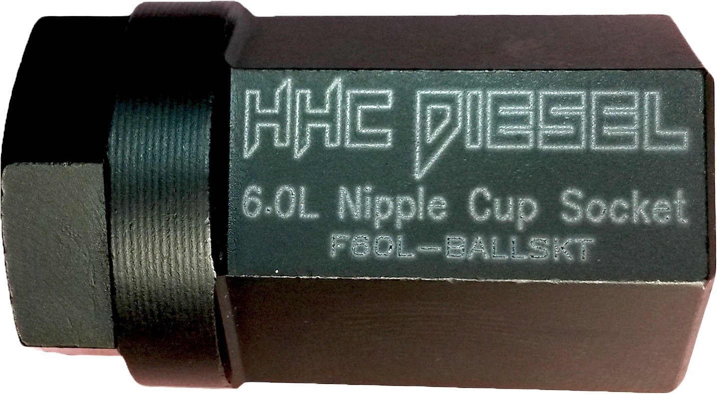 HHC Diesel - Ford 6.0L Leakproof Nipple Cup Master Kit - Everything You Need to Rebuild Your Oil Rail With Tool & Ball Tubes (8: Nipples, 8: Seals & Tool) F60L-NIPPLEKIT