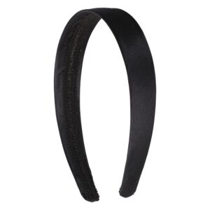 motique accessories 1 inch satin hard headband for women and girls