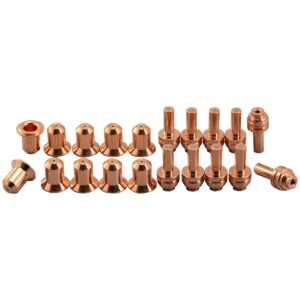 riverweld miller ice-25c ice-27c ice-27t plasma cutter cutting electrode and tip nozzle 176656 176655 consumables 20pcs