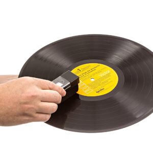 Record-Happy Record Cleaning Velvet Brush - with Anti Static Solution Fluid and Stylus Cleaner Extend Life, Improve Fidelity and Keep your Prized Vinyl Collection LPs like New !