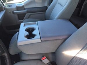 auto console covers- fits the ford f-150 2015-2022 center console armrest cover waterproof neoprene fabric (gray)