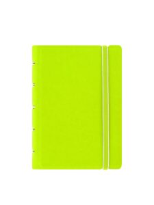 filofax 115014 notebook, classic, lime green