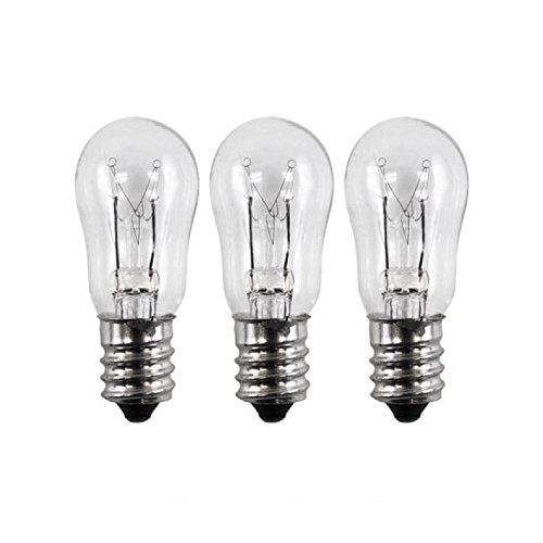 OCS Parts - General Electric - WE4M305 Dryer Light Bulb. 10-watts, Clear, Dimmable Light Bulb- Pack of 3