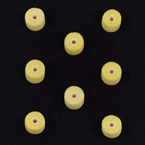 8 pack - shure eaylf1 yellow universal replacement foam ear tips sleeves fit shure se110 se112 se115 se210 se215 se310 se315 se420 se425 se530 se535 e3c e3g e4c e4g e5c in-ear headphones earphones