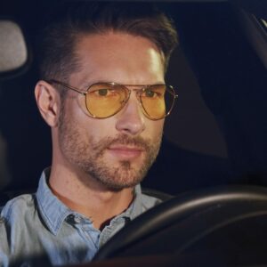 Eagle Eyes Classic Aviator Night-Lite - Night Driving Glasses