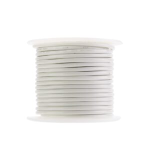 remington industries 12strwhithhn100 12 awg gauge stranded thhn building wire, 600v, 100' length, white