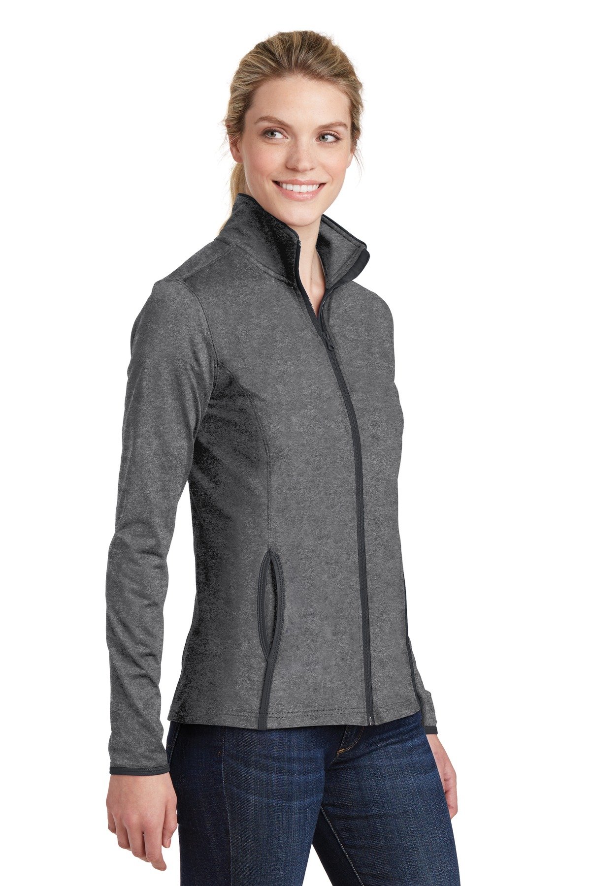 Sport-Wick Stretch ContraFull-Zip Jacket S Charcoal Grey Heather/Charcoal Grey