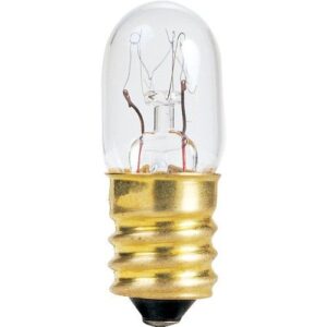 westinghouse 0322600, 15w, 120v clear incand t4 light bulb, 1000 hour 100 lumen, pack of 10