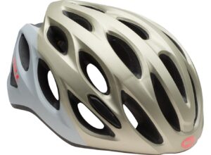 bell tempo women's bike helmet (matte platinum/white repose (2016), one size)