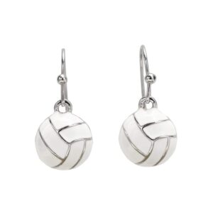 gimmedat volleyball enamel dangle charm earrings jewelry women player fan gift