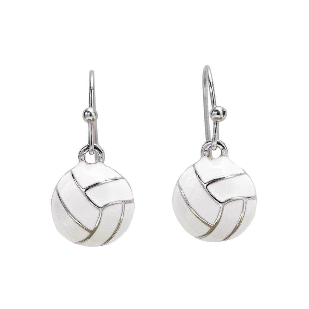 GIMMEDAT Volleyball Enamel Dangle Charm Earrings Jewelry Women Player Fan Gift