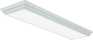 lithonia lighting fmfl 30840 caml 4000k wh 4-foot led linear flush mount, 2800 lumens, 120 volts, 35 watts, damp listed, white