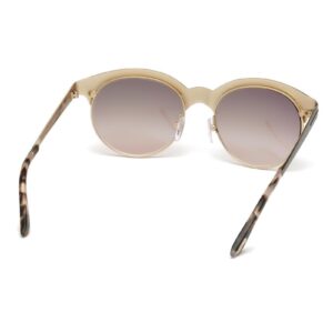 Tom Ford Oval Sunglasses TF438 Angela 01F Black/Gold/Havana FT0438