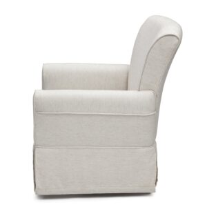 Delta Children Upholstered Glider Swivel Rocker Chair, Sand