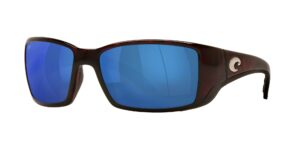 costa del mar mens blackfin low bridge fit round sunglasses, tortoise/grey blue mirrored polarized-580p, 62 mm