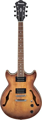 Ibanez Artcore 6 String Semi-Hollow-Body Electric Guitar, Right, Tobacco Flat (AM53TF)