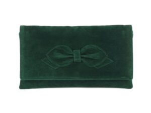 loni gorgeous faux suede envelop style bridal wedding evening clutch party purse hand bag