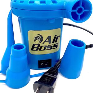 AIR PUMP for INFLATABLES - Fast Fill 1000 LPM Inflator Deflator, Portable Electric Air Pump with 3 Attach Nozzles - Inflatable Lake Floats, Pool Rafts, Toys, Air Mattress Bed, Blow Up Couch, Sofa