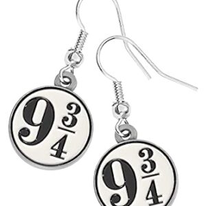 Harry Potter Platform 9 3/4 Silver Plated Earrings