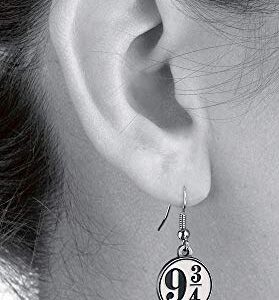 Harry Potter Platform 9 3/4 Silver Plated Earrings