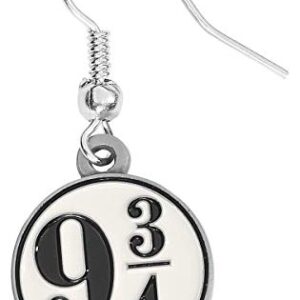 Harry Potter Platform 9 3/4 Silver Plated Earrings