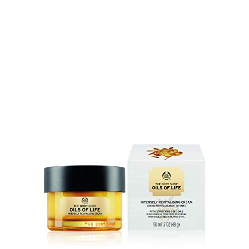 The Body Shop Oils of Life Intensely Revitalizing Cream - Lightweight, Nourishing Cream - Revitalizes Skin - 1.7 Fl Oz