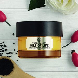 The Body Shop Oils of Life Intensely Revitalizing Cream - Lightweight, Nourishing Cream - Revitalizes Skin - 1.7 Fl Oz