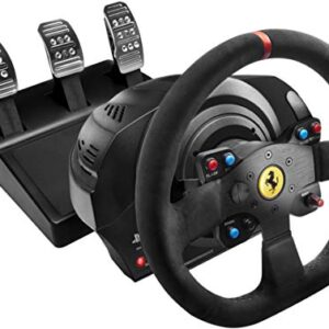 THRUSTMASTER T300 Ferrari Integral Racing Wheel Alcantara Edition Racing Wheel with pedals Compatible with (PS5, PS4, PC)