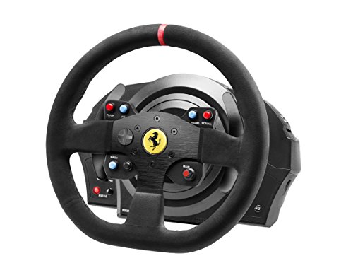 THRUSTMASTER T300 Ferrari Integral Racing Wheel Alcantara Edition Racing Wheel with pedals Compatible with (PS5, PS4, PC)