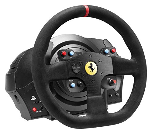 THRUSTMASTER T300 Ferrari Integral Racing Wheel Alcantara Edition Racing Wheel with pedals Compatible with (PS5, PS4, PC)