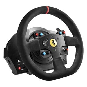 THRUSTMASTER T300 Ferrari Integral Racing Wheel Alcantara Edition Racing Wheel with pedals Compatible with (PS5, PS4, PC)