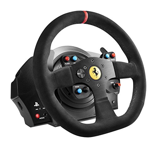 THRUSTMASTER T300 Ferrari Integral Racing Wheel Alcantara Edition Racing Wheel with pedals Compatible with (PS5, PS4, PC)