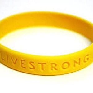 LiveStrong Live Strong Yellow Bracelet Wristband 2 Pack of Size Adult 8 inch L/xl