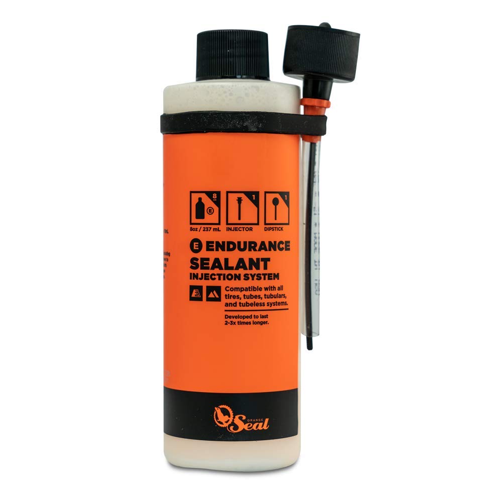 Orange Seal Endurance Tire Sealant w/Injection (8oz w/Injector)