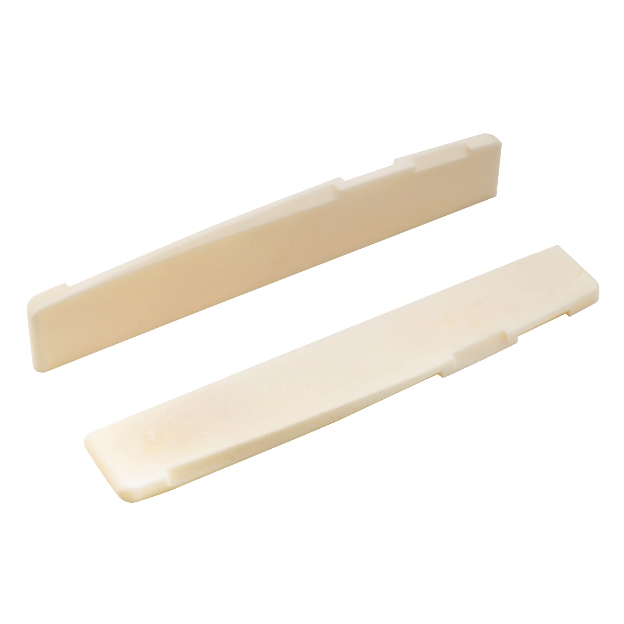 Musiclily Acoustic Guitar Compensated Bone Saddle 76x3x13mm(Pack of 2)