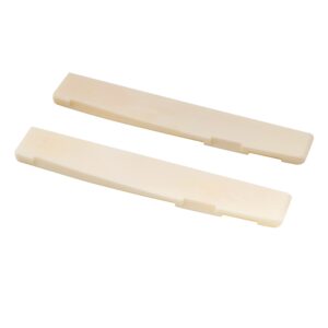 Musiclily Acoustic Guitar Compensated Bone Saddle 76x3x13mm(Pack of 2)