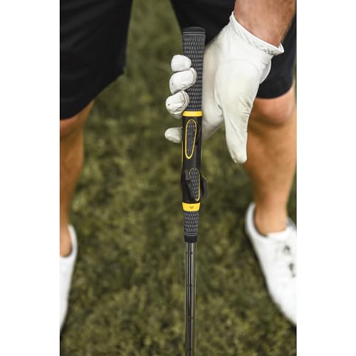 SKLZ Golf Grip Trainer Attachment for Improving Hand Positioning,Black/yellow