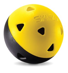 sklz limited-flight practice impact golf balls, 12 pack,yellow