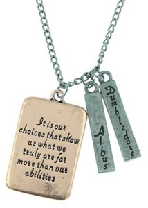 harry potter albus dumbledore quote necklace