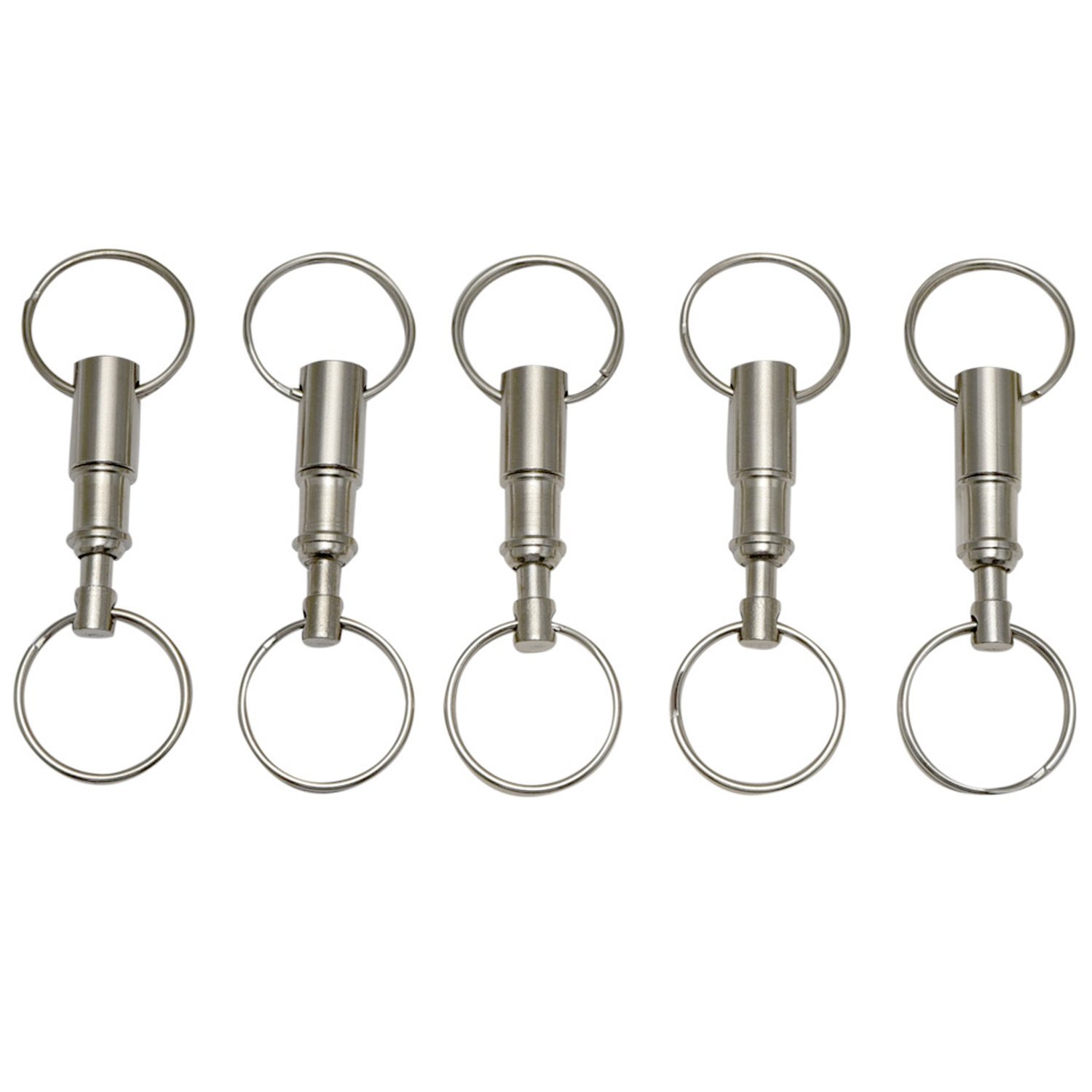 eBoot Detachable Pull Apart Key Rings Keychains (5 Pack)