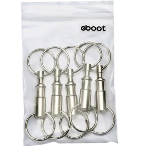 eBoot Detachable Pull Apart Key Rings Keychains (5 Pack)