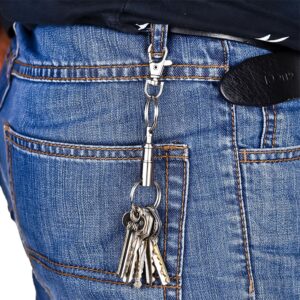 eBoot Detachable Pull Apart Key Rings Keychains (5 Pack)