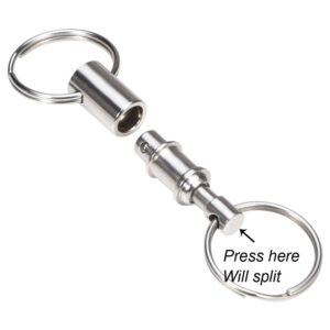 eBoot Detachable Pull Apart Key Rings Keychains (5 Pack)