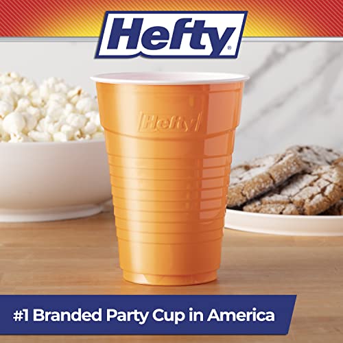 Hefty Everyday 16 oz Disposable Party Cups - 16 fl oz - 100 / Pack - Assorted Bright - Cold Drink, Party