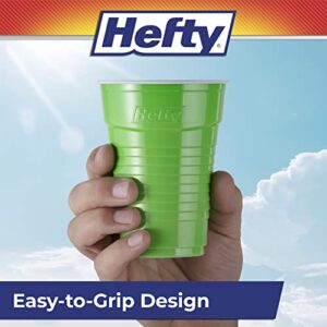 Hefty Everyday 16 oz Disposable Party Cups - 16 fl oz - 100 / Pack - Assorted Bright - Cold Drink, Party