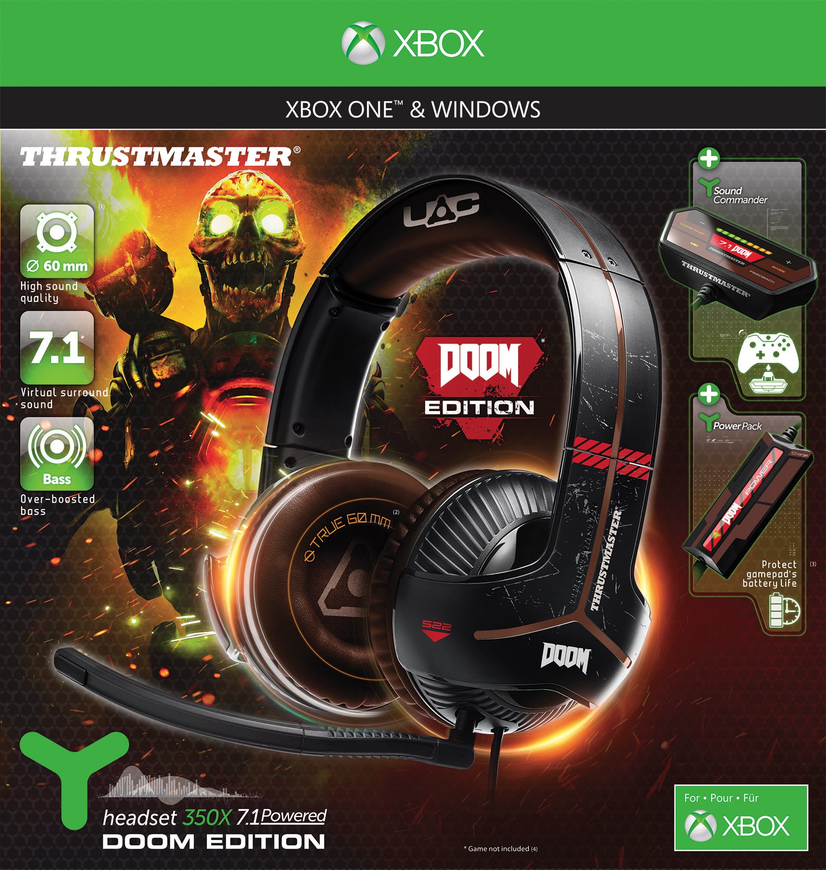 Thrustmaster Xbox One/PC Doom Edition Powered Gaming Headset - Not Machine Specific