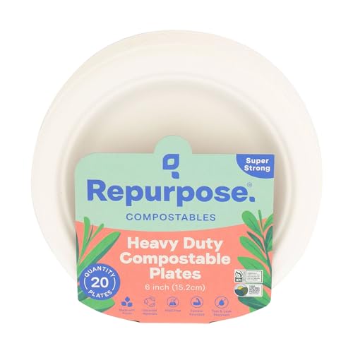 Repurpose, 6" Eco-Dessert Plates, 20 Count