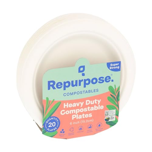 Repurpose, 6" Eco-Dessert Plates, 20 Count